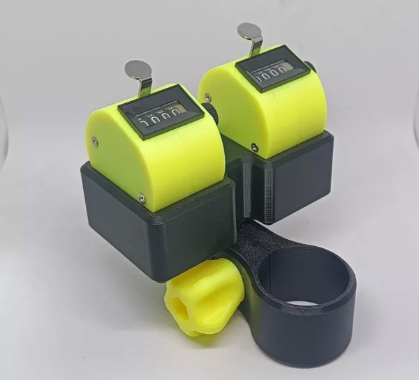 Double Yellow/Black Clicker Fish Counter - FishyBits 3D